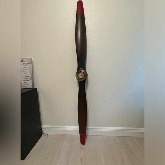 Other | Mid 2th Century Aeropostale Par Avion Sensenich Propeller Clock ...